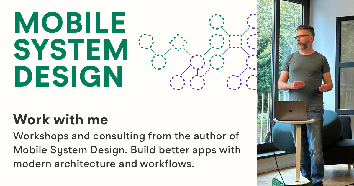 Work With Me — Mentoring & Workshops for Mobile System Design
